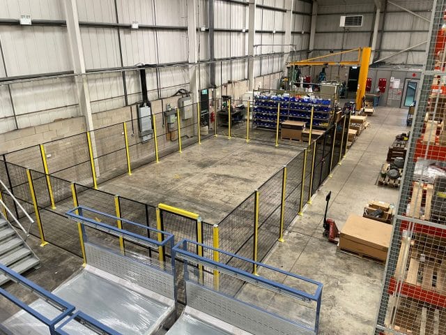 Safety fencing enclosure in Warrington for Bonfiglioli - Solon Systems